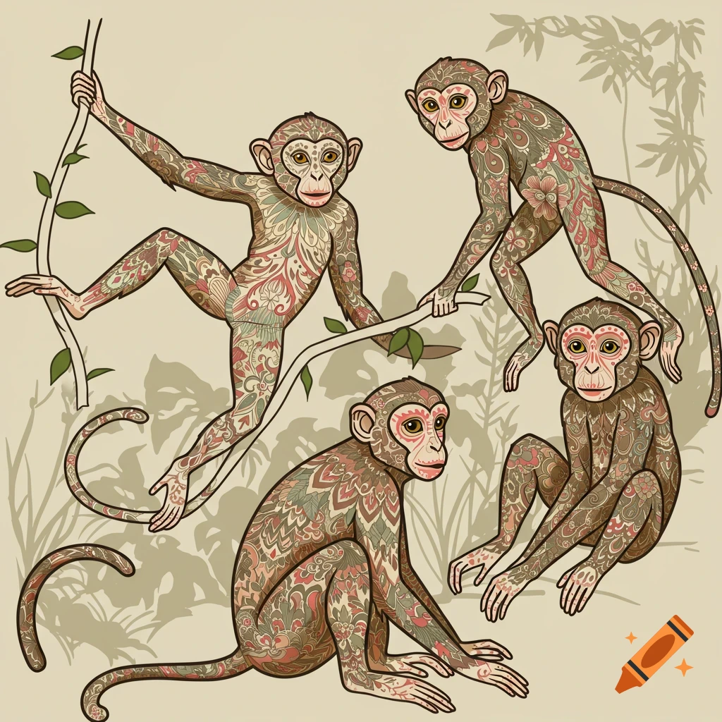 Monkey+bikini created on Craiyon