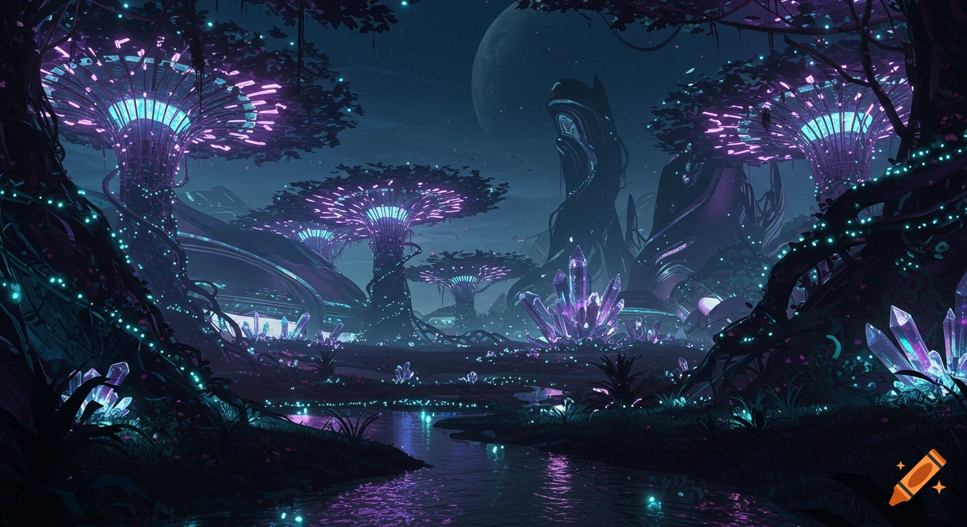 A dark, blocky Minecraft End biome with tall obsidian-like pillars ...