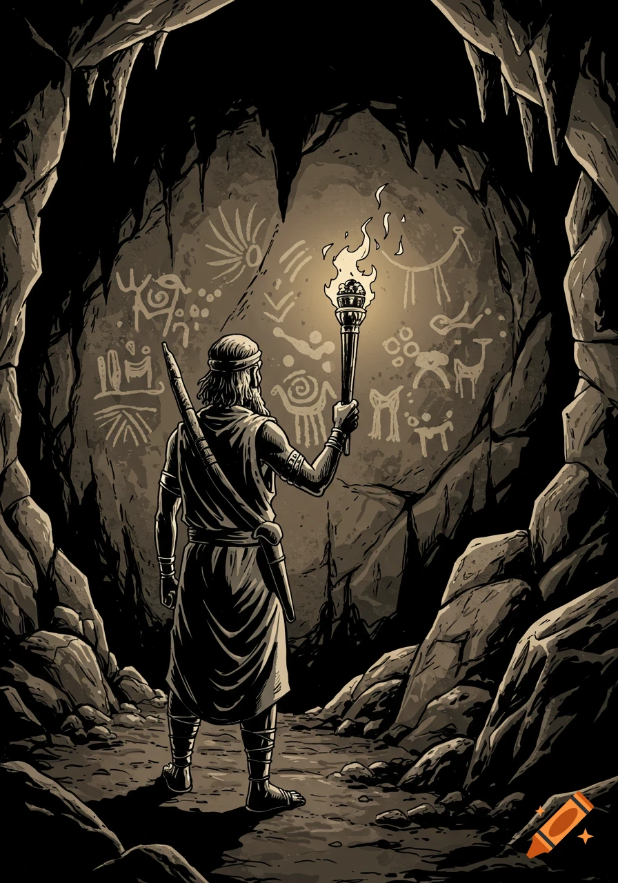 Two-panel comic illustration depicting robbers attacking a man in a ...