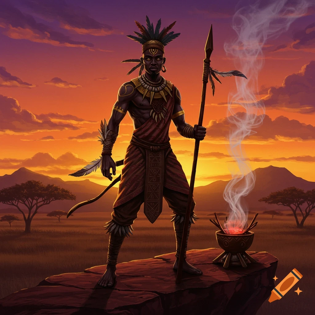 Tribal+crfat created on Craiyon