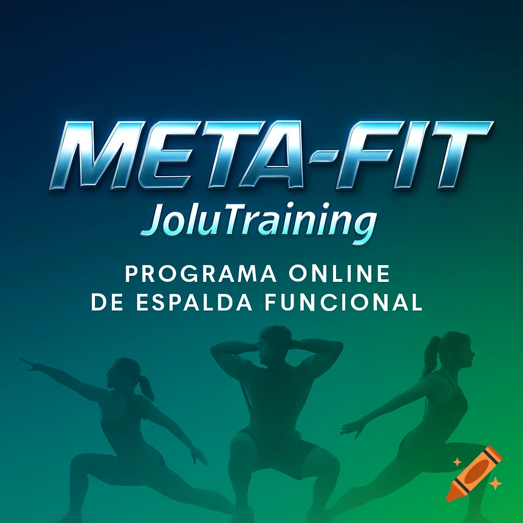 An ad for 'META-FIT JoluTraining' online functional back program, with ...