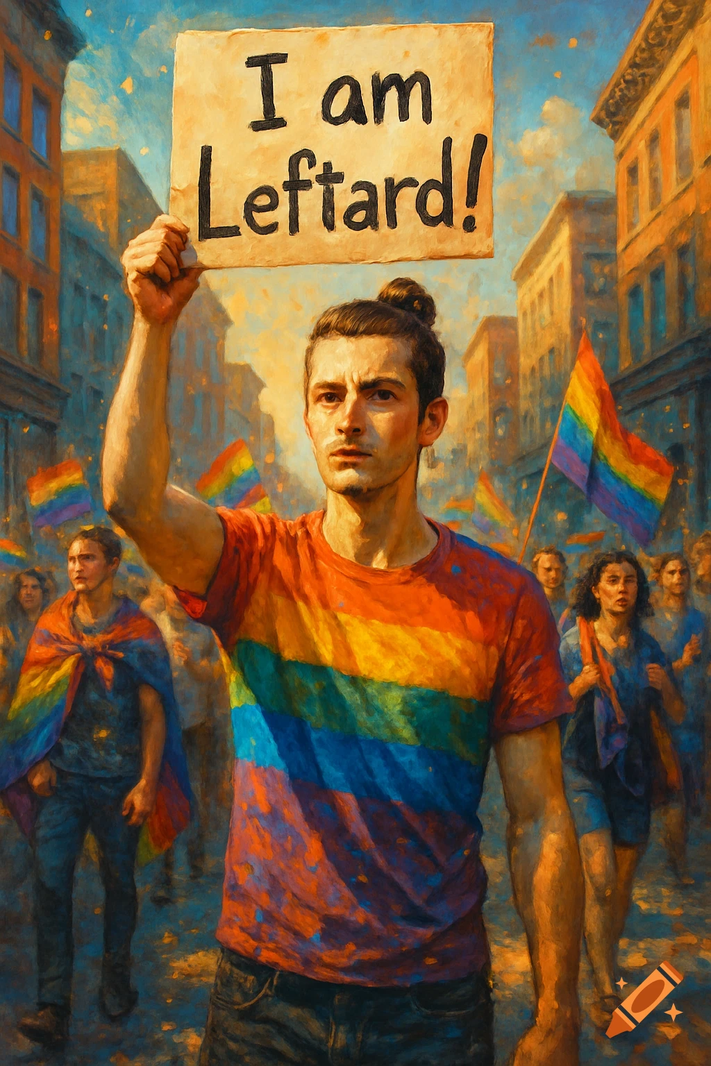 Black disabled autistic child in wheelchair holding pride flag and ...