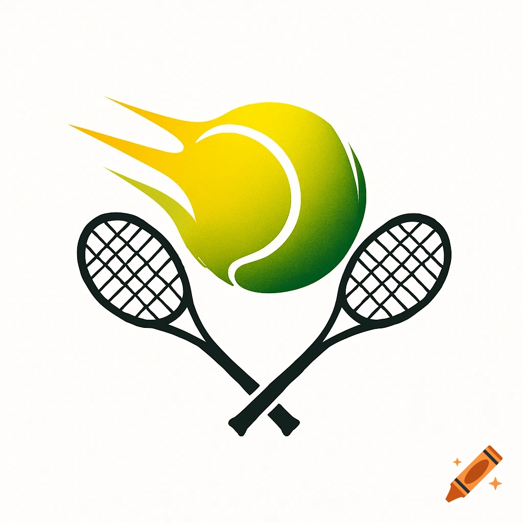 Stylized lacrosse stick and ball with green and blue motion streaks on ...