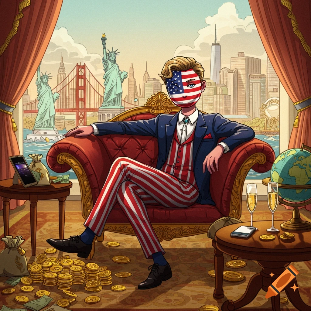 Cartoon country balls representing Ohio, Texas, California, Malaysia ...