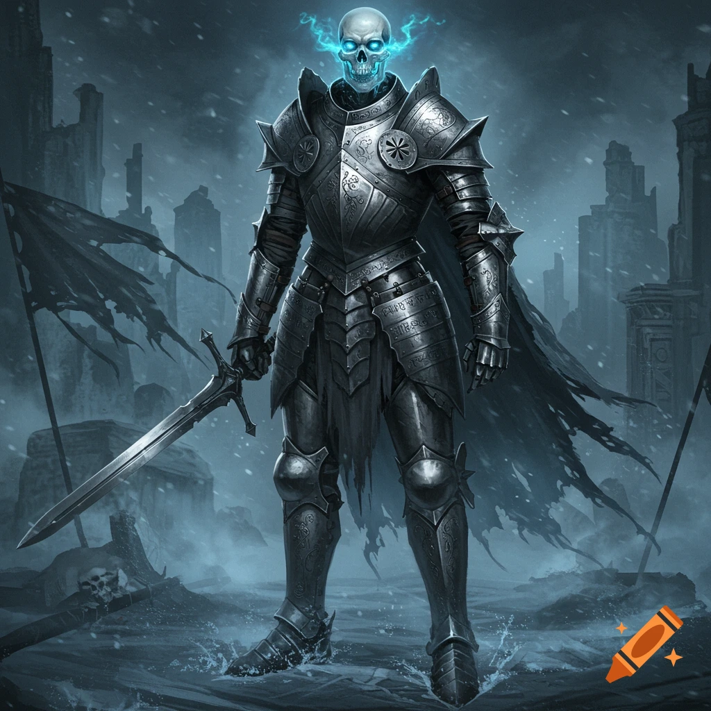 Bald warrior monk in ornate imperial Chinese armor, holding hook swords ...