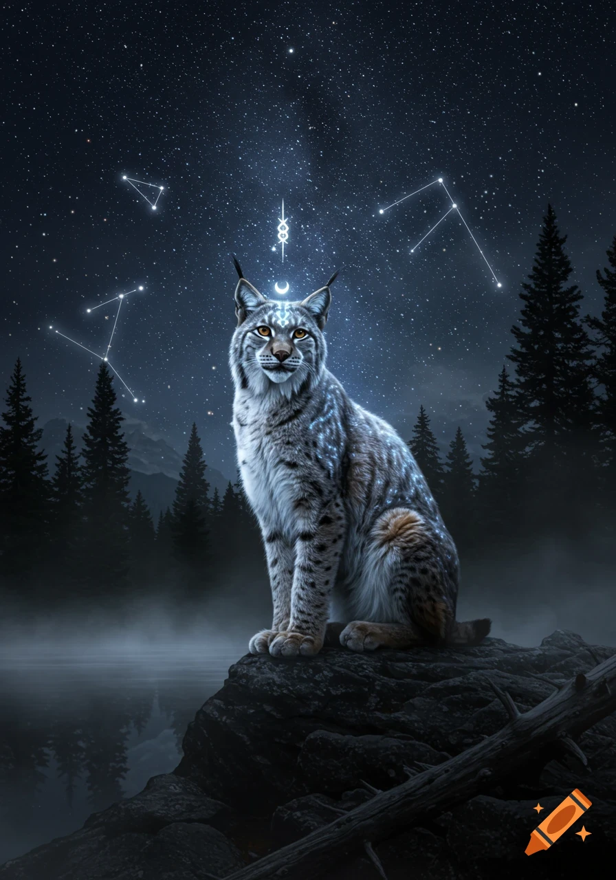 A snow leopard stands on a snowy rock, overlooking vast snow-covered ...