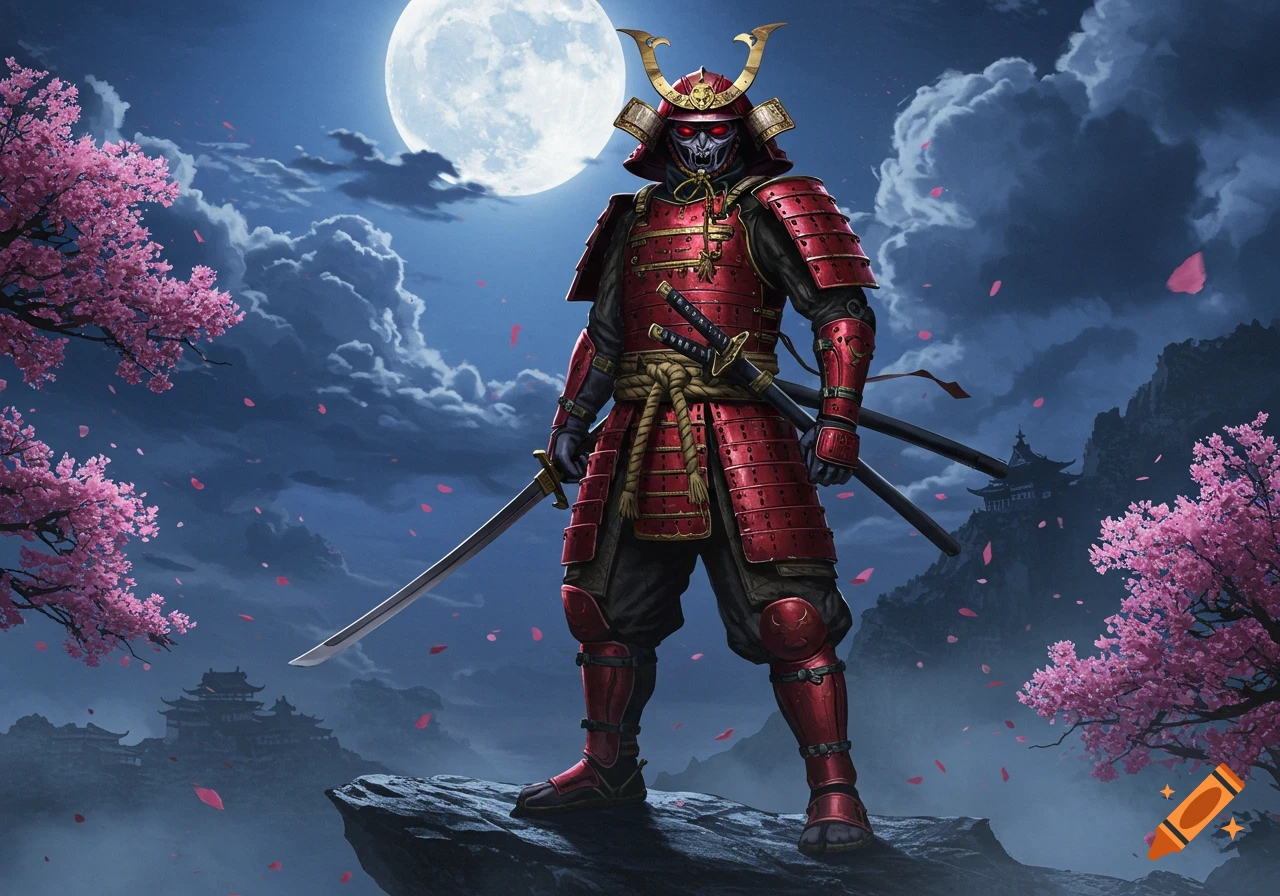 Samurai+photo created on Craiyon