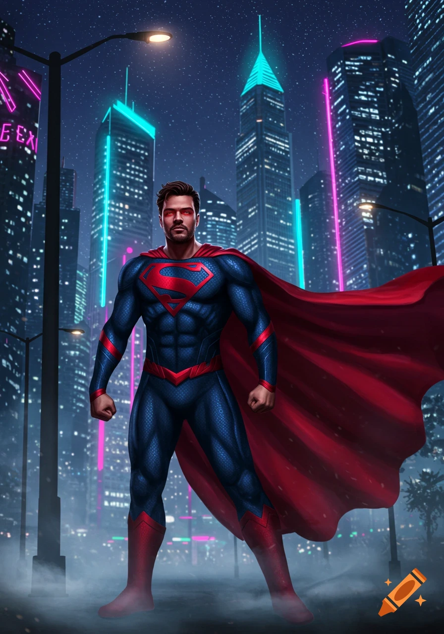 Superman+tank+men created on Craiyon