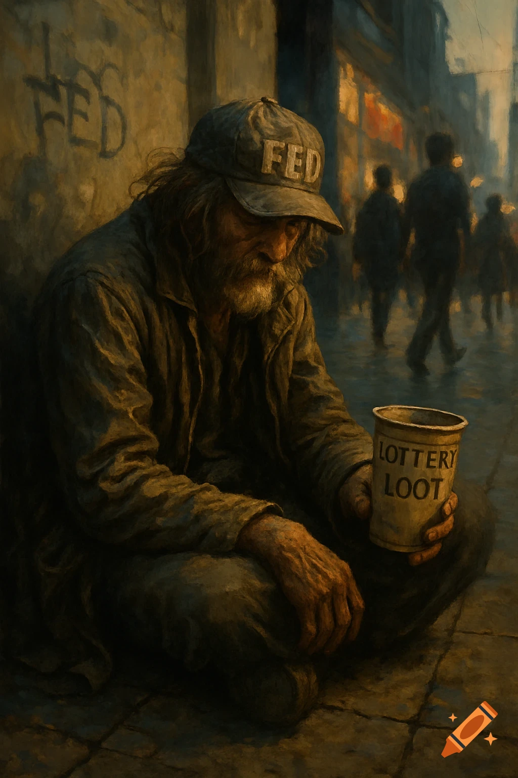 A grinning, red-bearded leprechaun in a firefighter helmet with ...