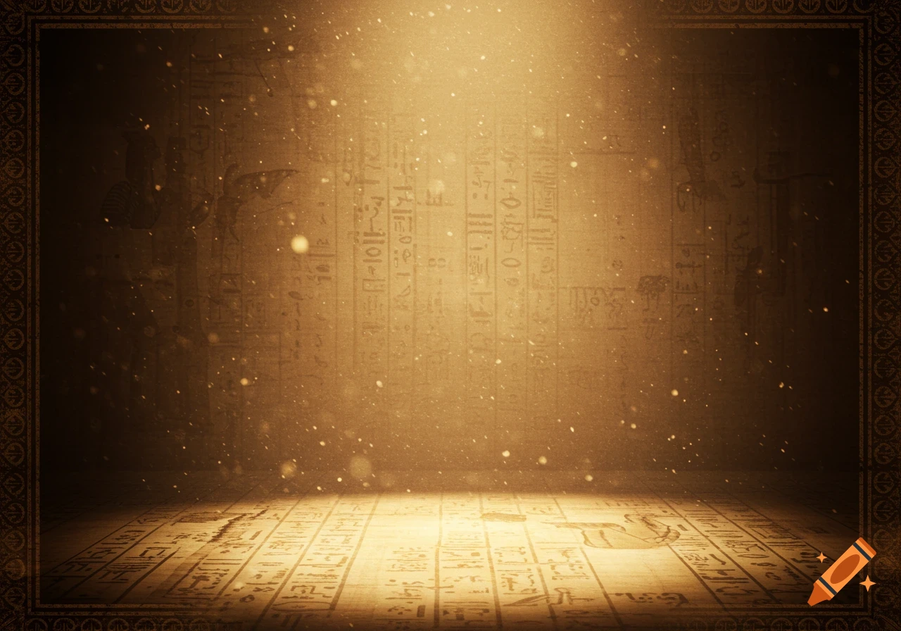 A tall, narrow pale stone doorway with gold vertical strips, a lemon ...