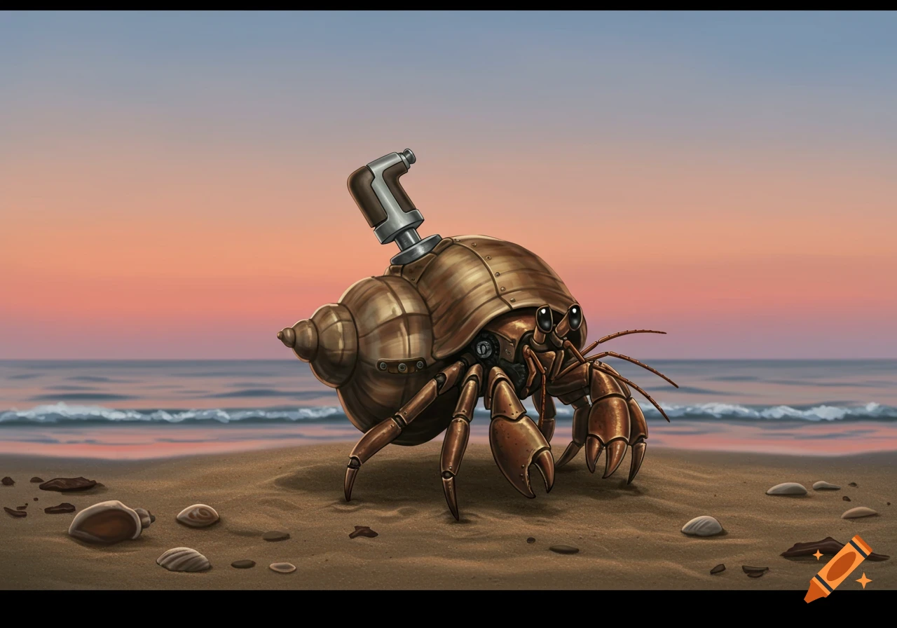 Spider+robot+drawing created on Craiyon