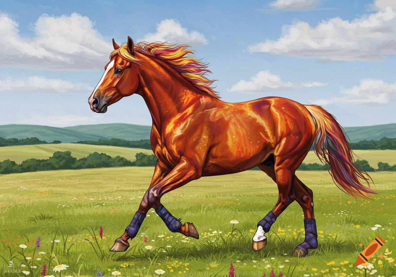 Horse+beastaily+gif created on Craiyon