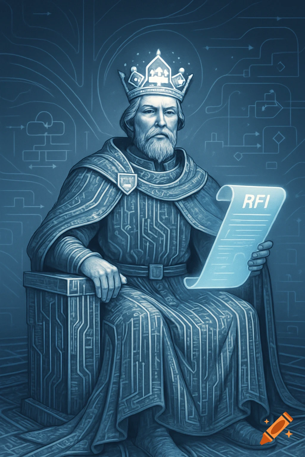 Ai+king created on Craiyon