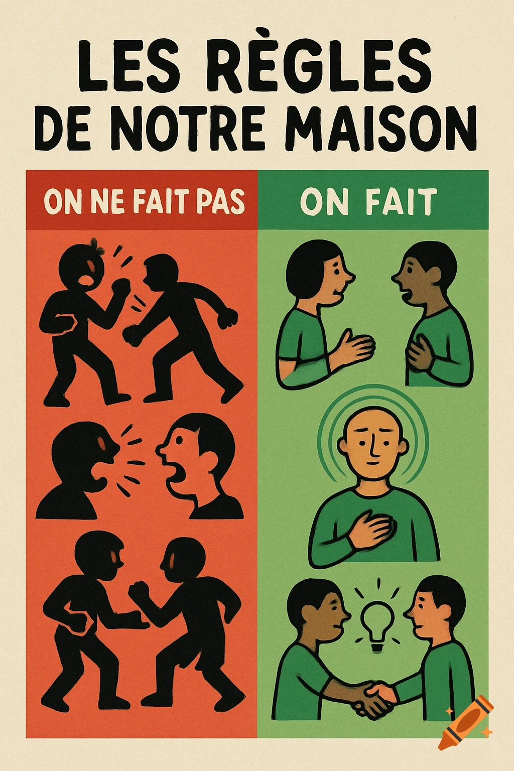 A colorful mural painted on a wall, depicting the French flag colors ...