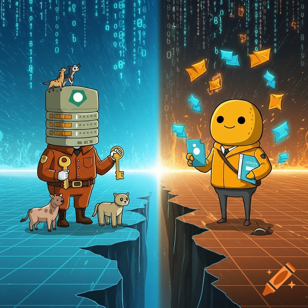 A happy, flat 2D cartoon Bitcoin coin with a face, a blue upward arrow ...