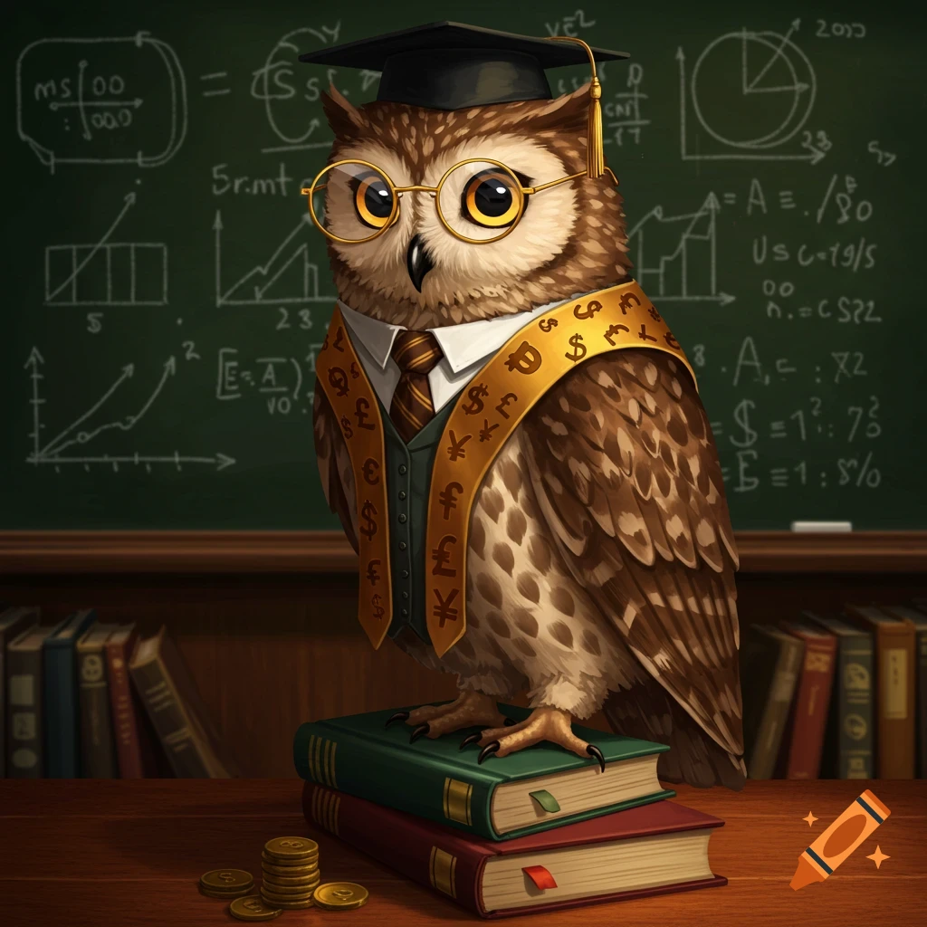 A vibrant cartoon of the green Duolingo owl sitting on a tree branch ...