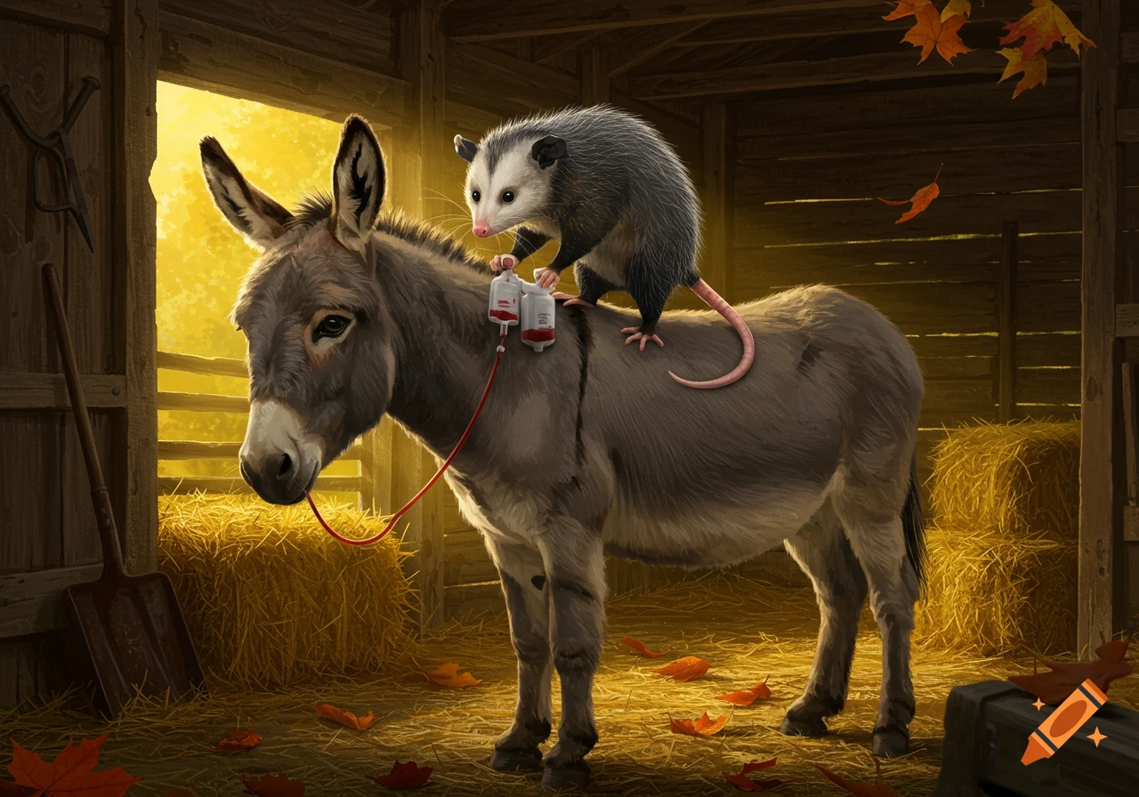 Funny+donkey+vector created on Craiyon