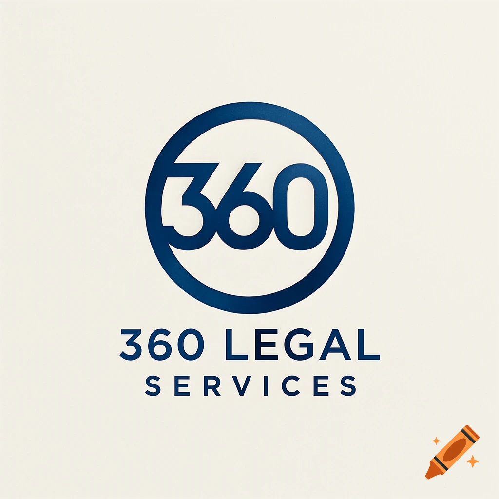 A professional dark blue and white logo featuring the number 360 inside ...