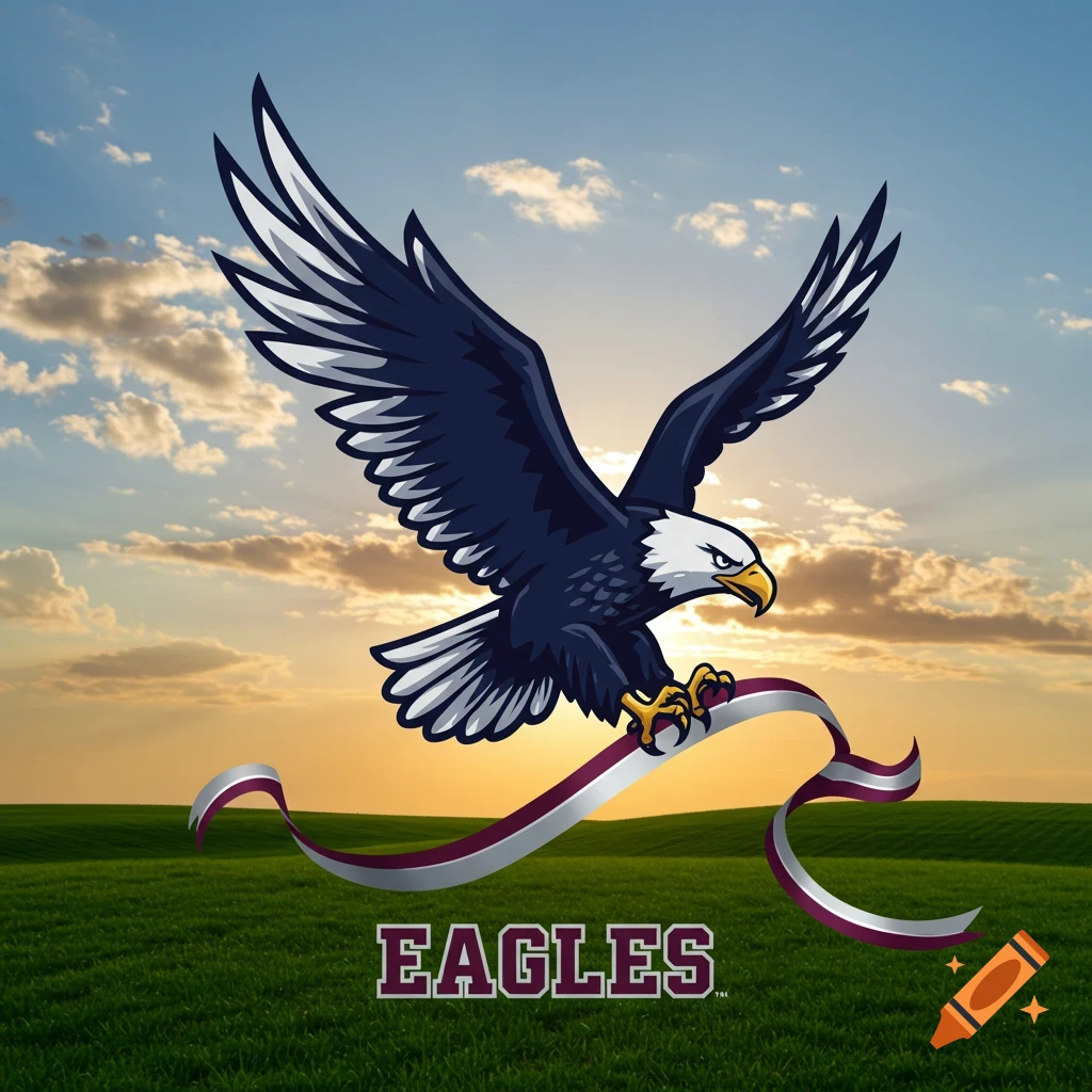 Stylized logo of a woodpecker with a red crest flying over a blue and ...