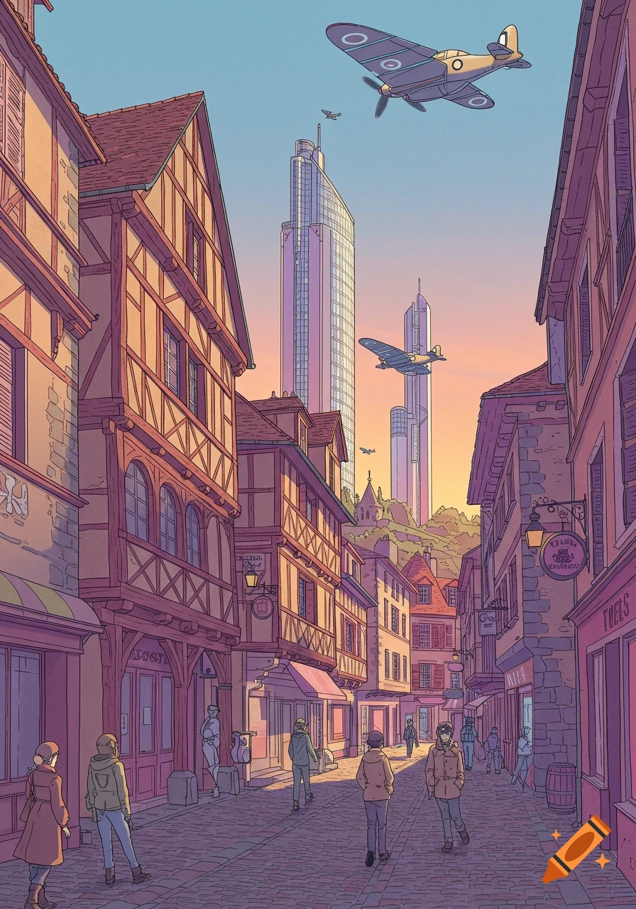 Cartoon+city+comic created on Craiyon