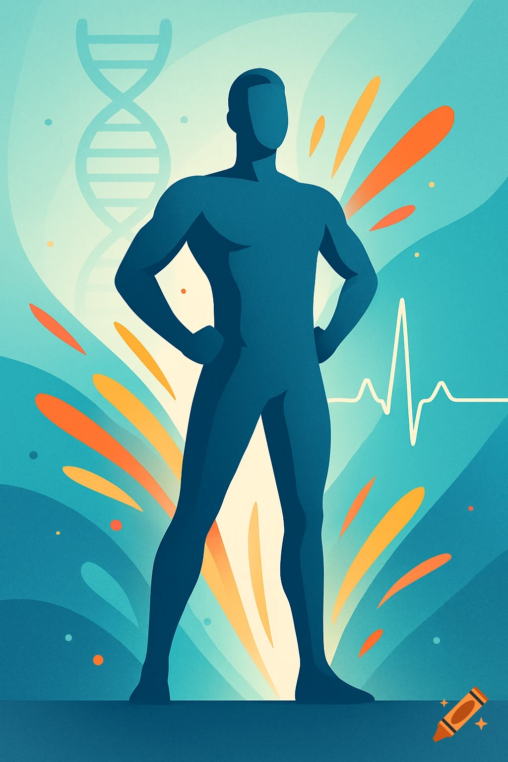 Medical Infographic created on Craiyon