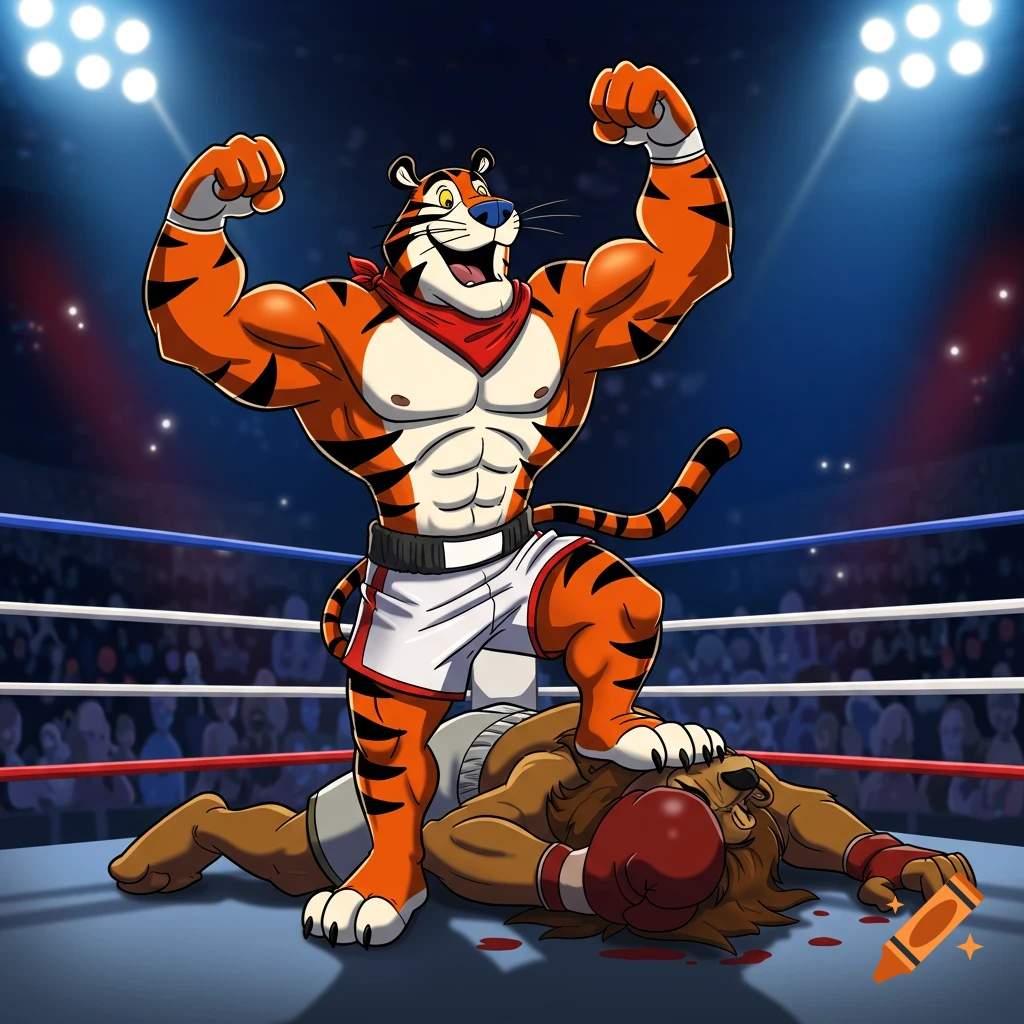 A vibrant 3D cartoon blue lion character with a pink mane, golden eyes ...