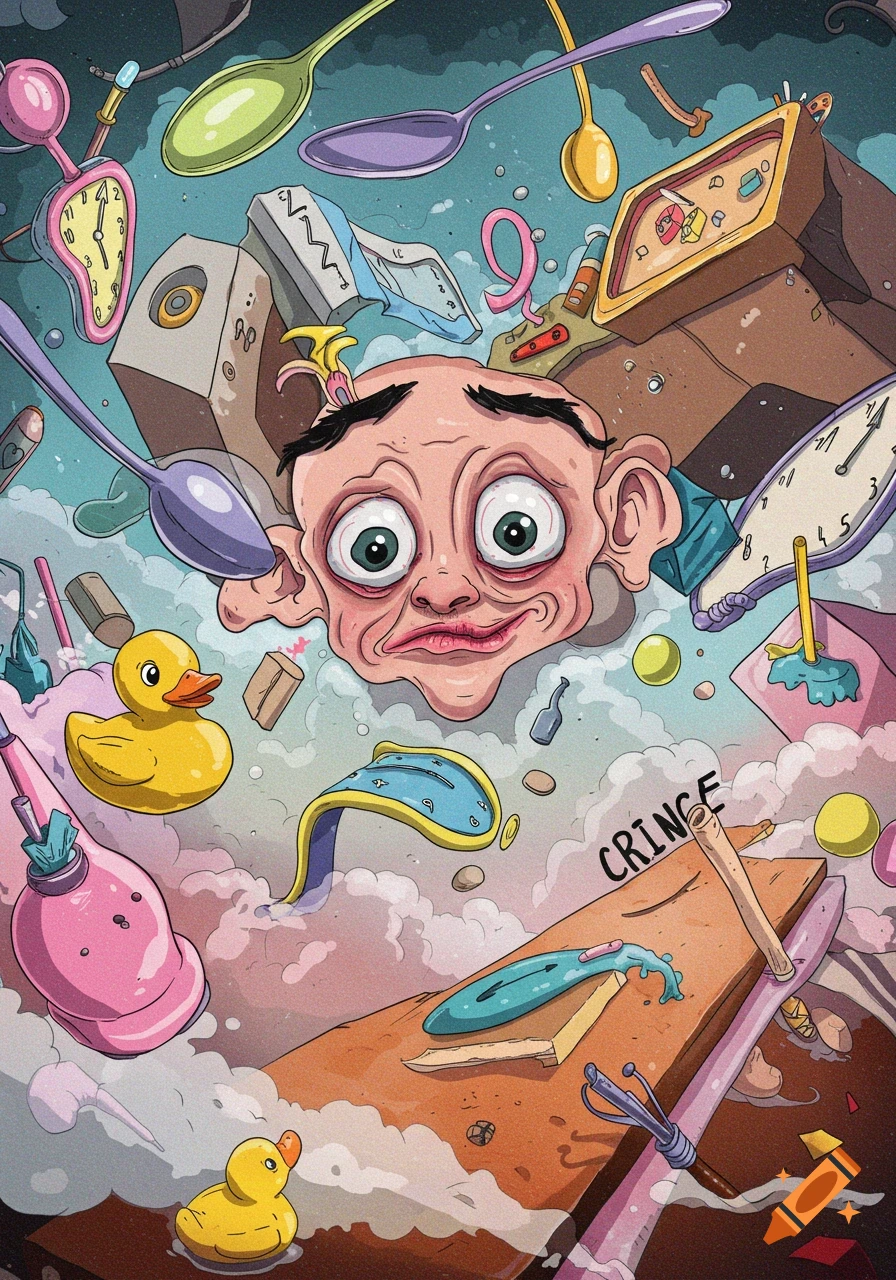 Sheldon+cartoon created on Craiyon