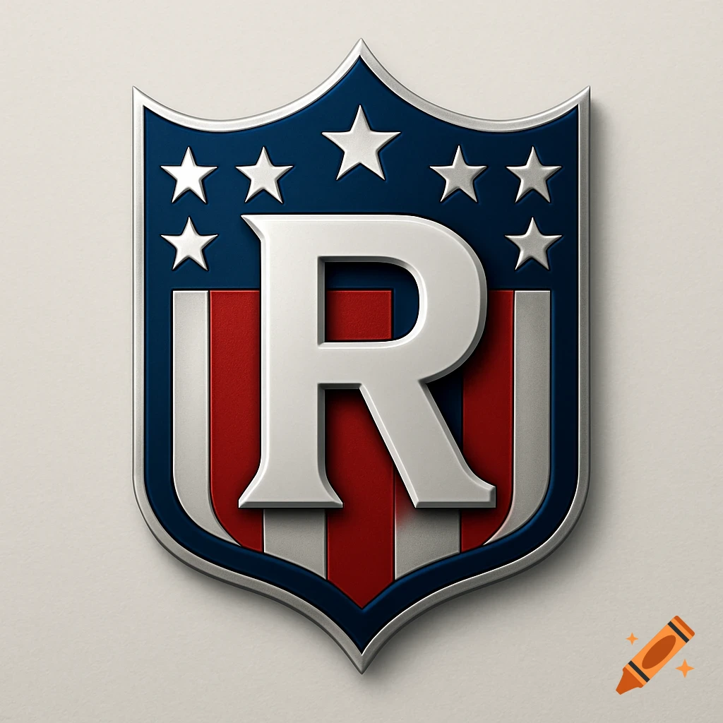 A red stylized capital letter H formed by a horseshoe on a black ...