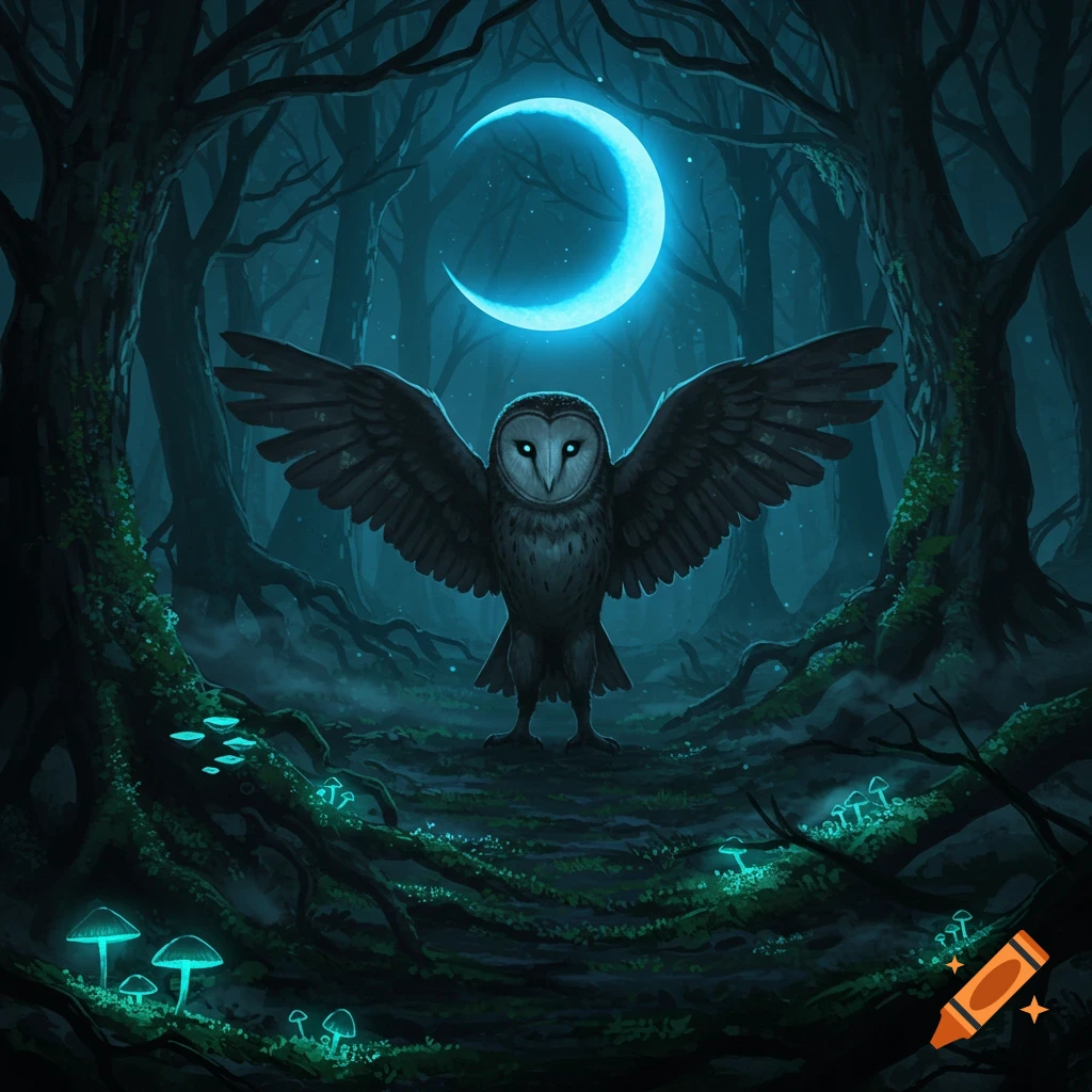 Storybook illustration of a mystical Curandera Raven and elegant Mother ...