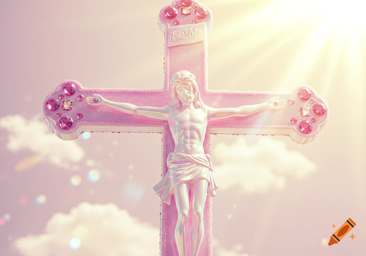 Minecraft+crucifixion created on Craiyon