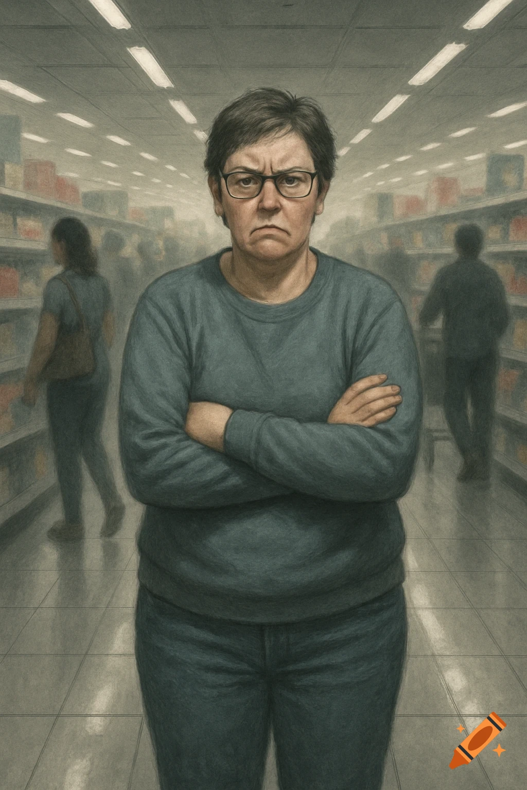 A serious young boy in a black t-shirt with a golden 'A' stands before ...