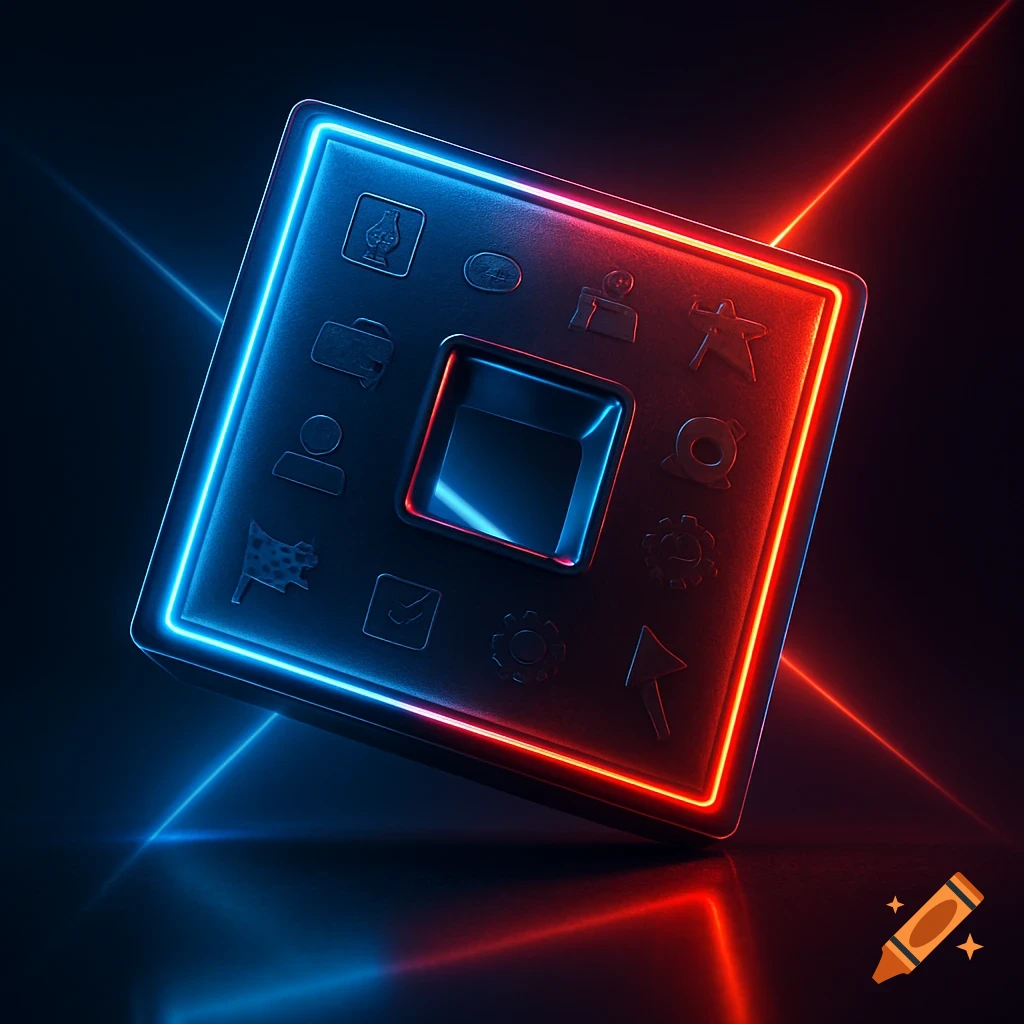 Stylized blue and green gradient line art logo of a game controller ...