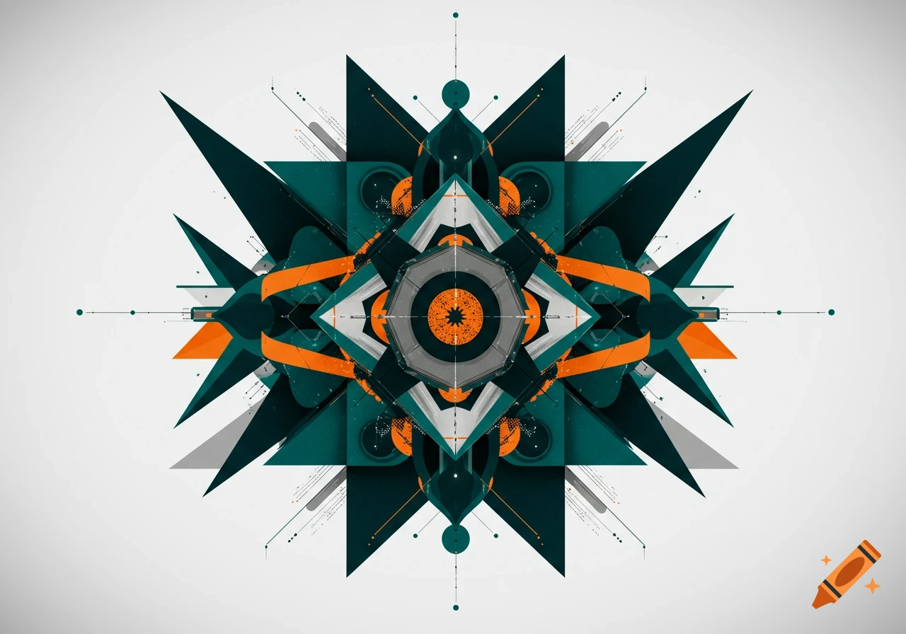 Geometric+background created on Craiyon