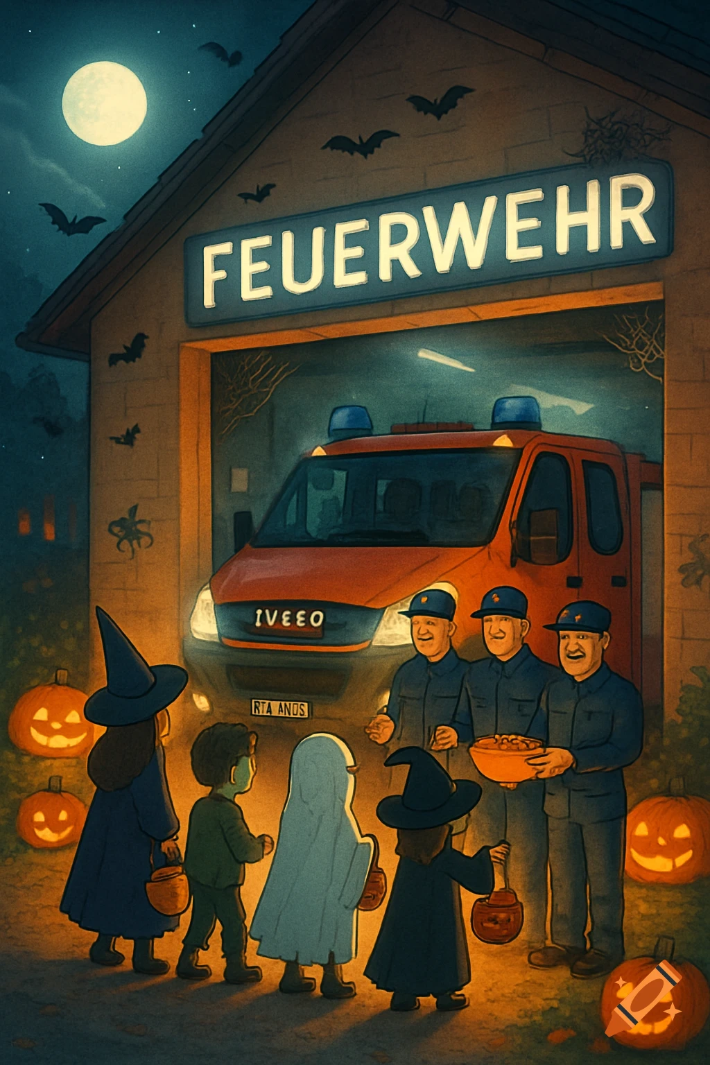 Humorous cartoon of a murder mystery dinner. People in detective attire ...