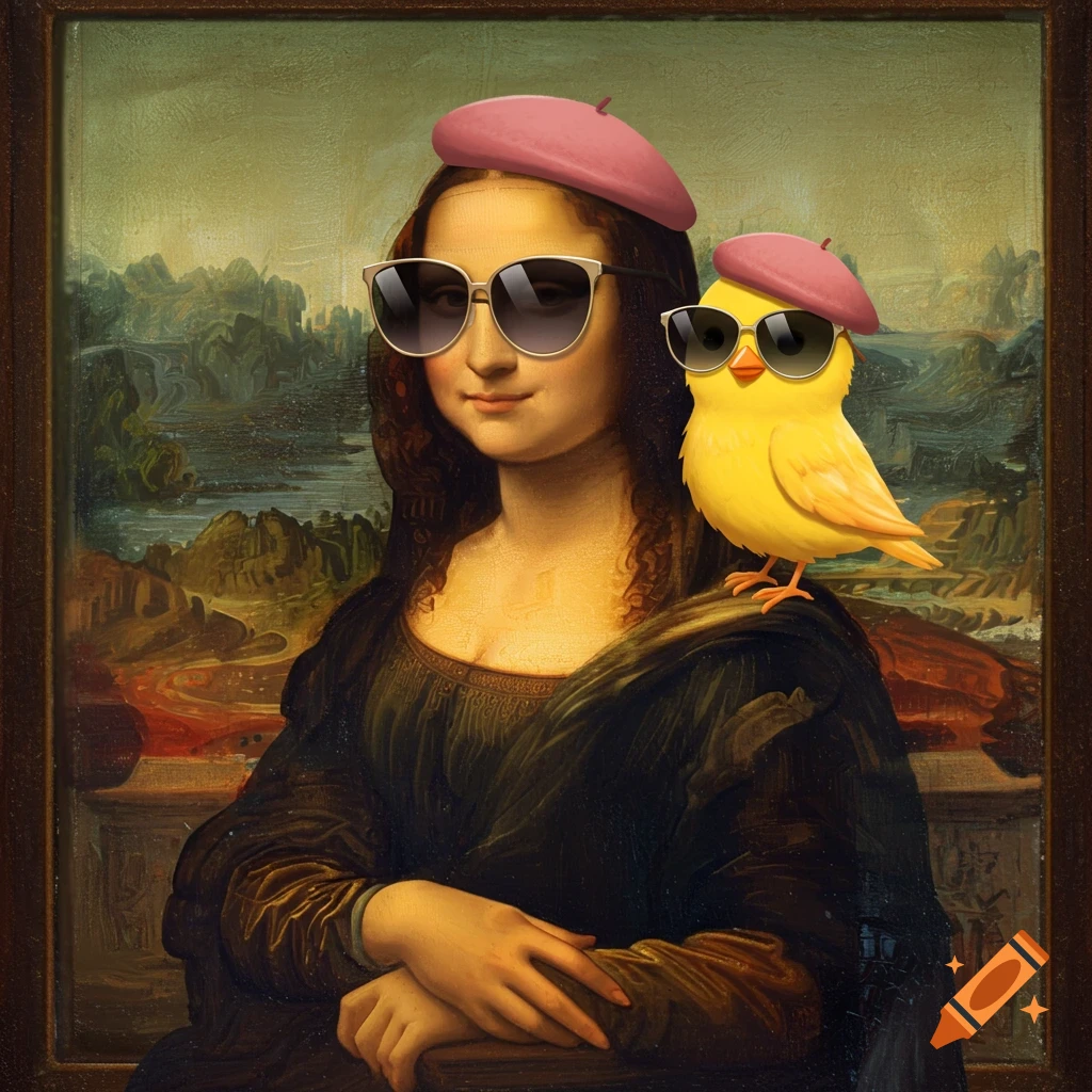 Renaissance-style painting of a blindfolded woman kneeling on cracked ...