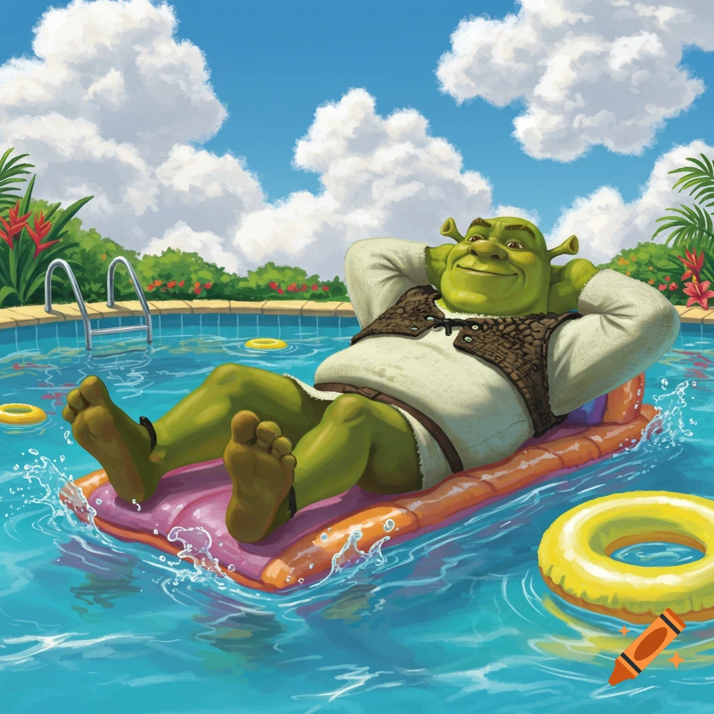 Megamind and Shrek created on Craiyon