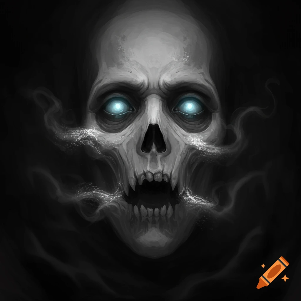 Demon+face created on Craiyon