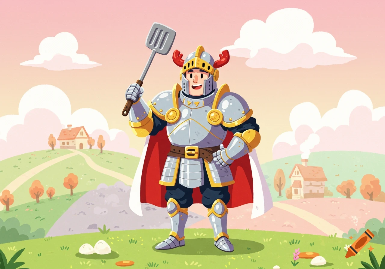 A cute, simple cartoon of a strong man with a beard, wearing a leopard ...