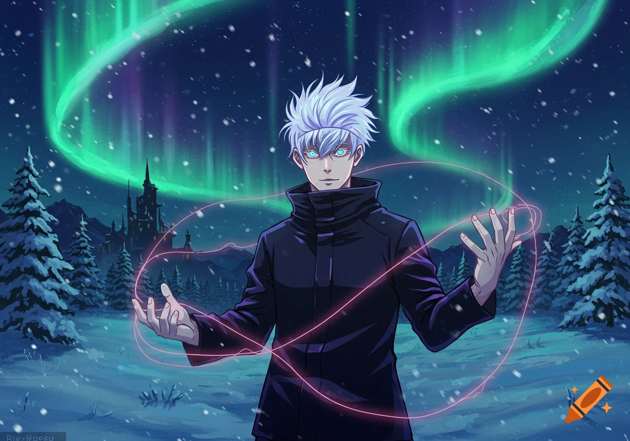 Gojo+satoru+outline created on Craiyon