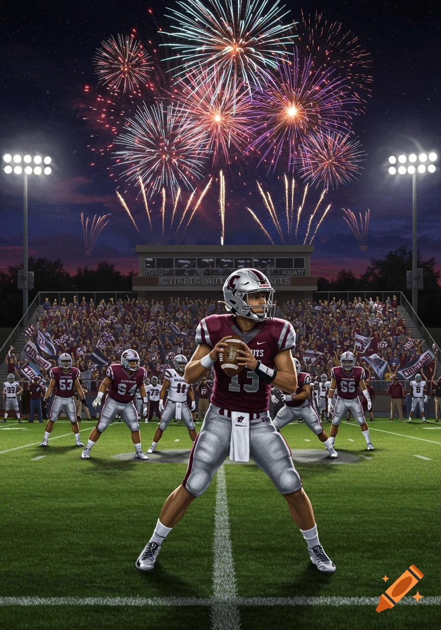 Football images created on Craiyon