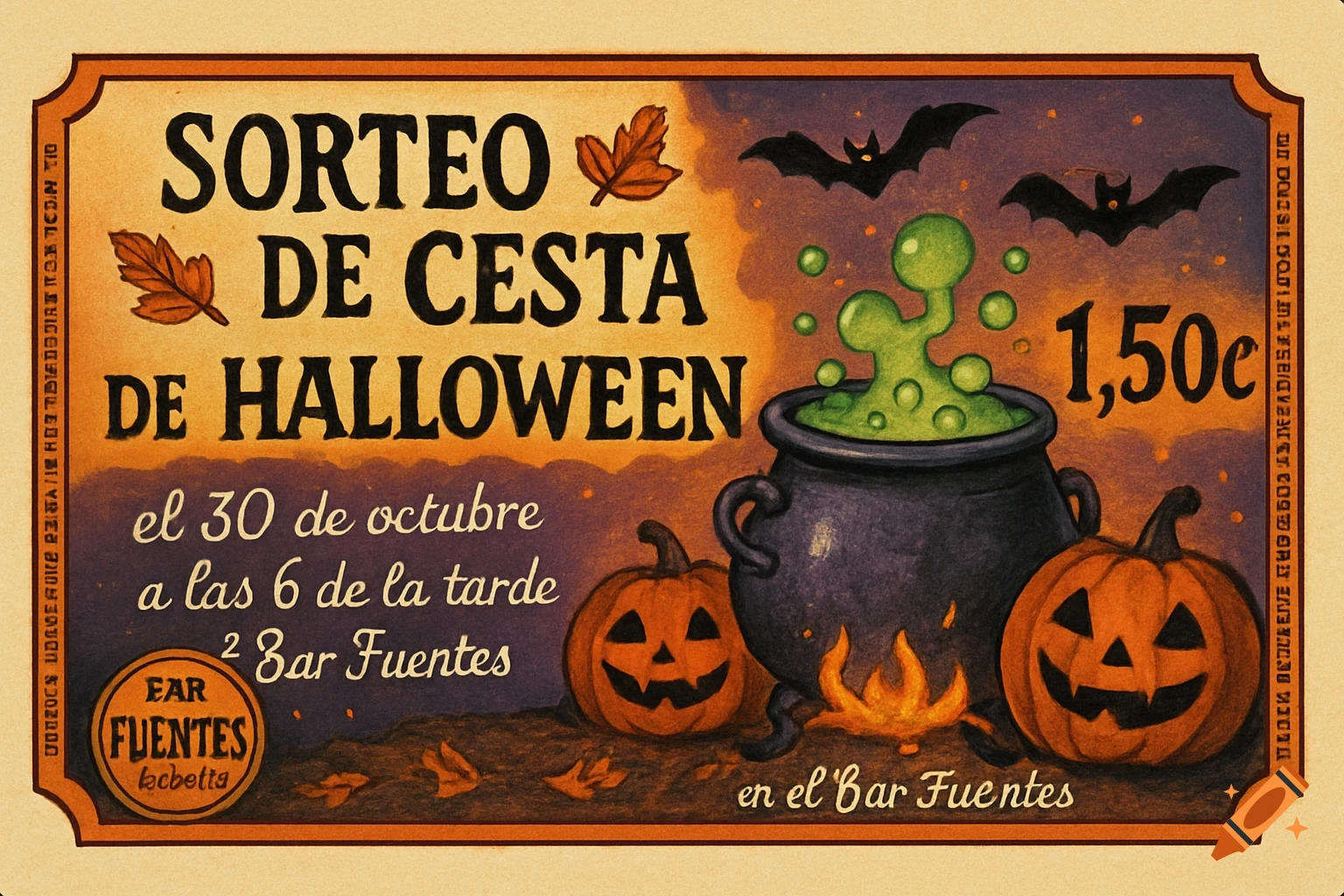 A vintage-style poster advertising "Amores, Bodas y Familias en ...