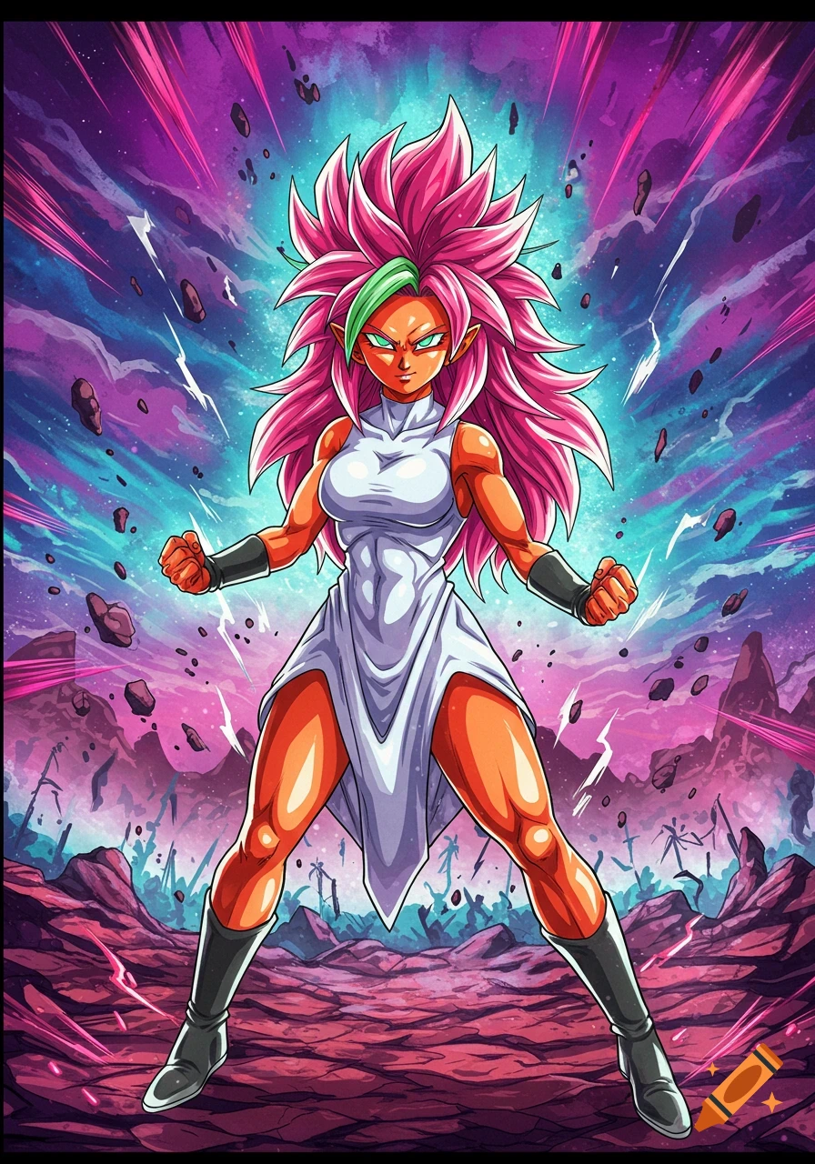 Female+saiyan+oc created on Craiyon