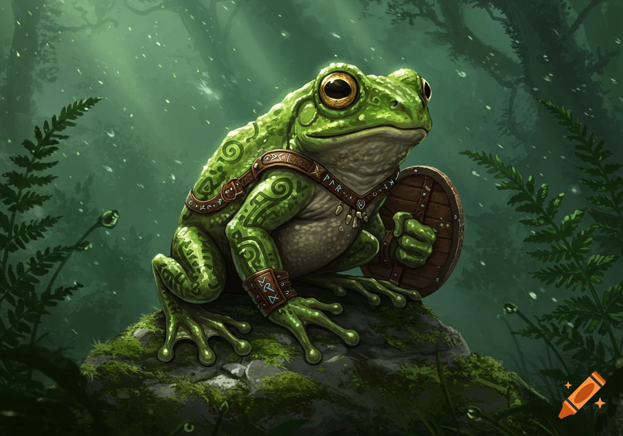 Croaking+lizard created on Craiyon