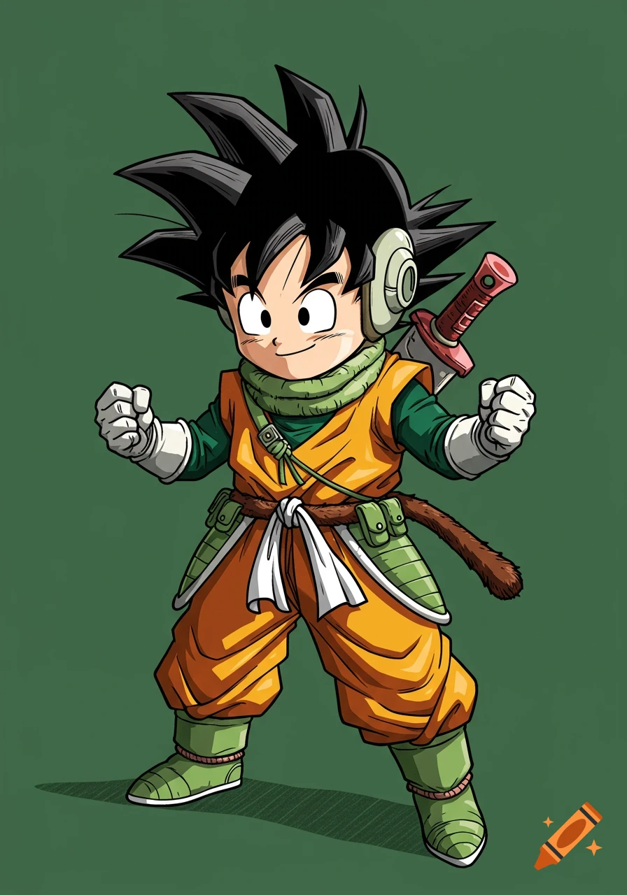 Ssj Kid Gohan created on Craiyon