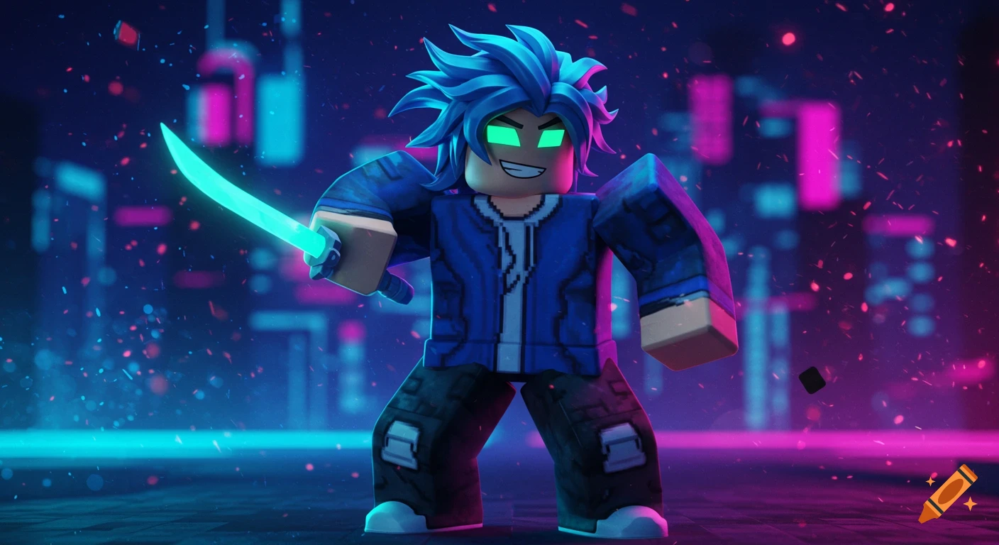 A smiling girl Roblox avatar in a white hoodie and baseball cap stands ...