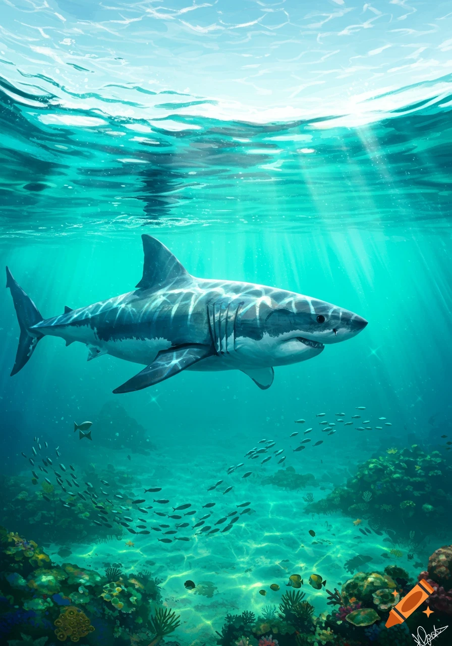 Megalodon+monster+c created on Craiyon