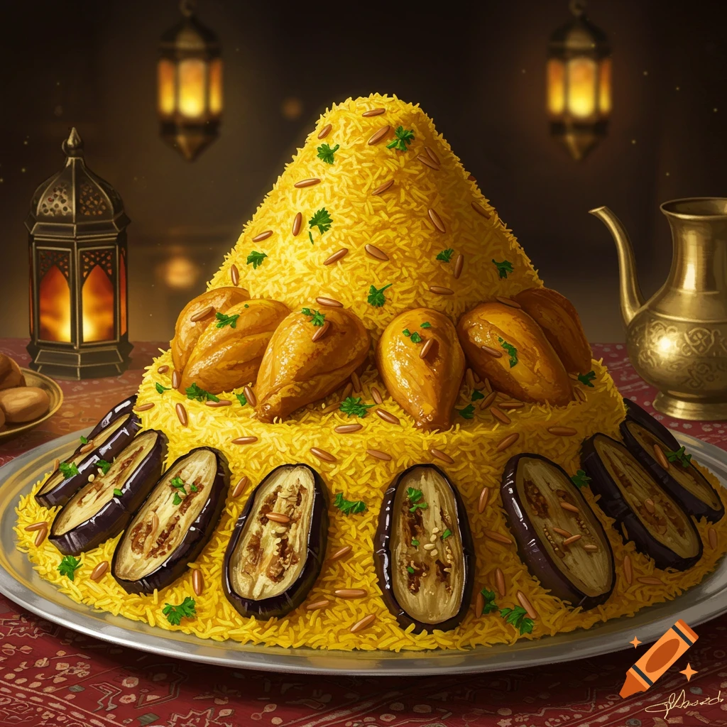 A steaming hot Döner Bites meal in a dark red takeout container with ...