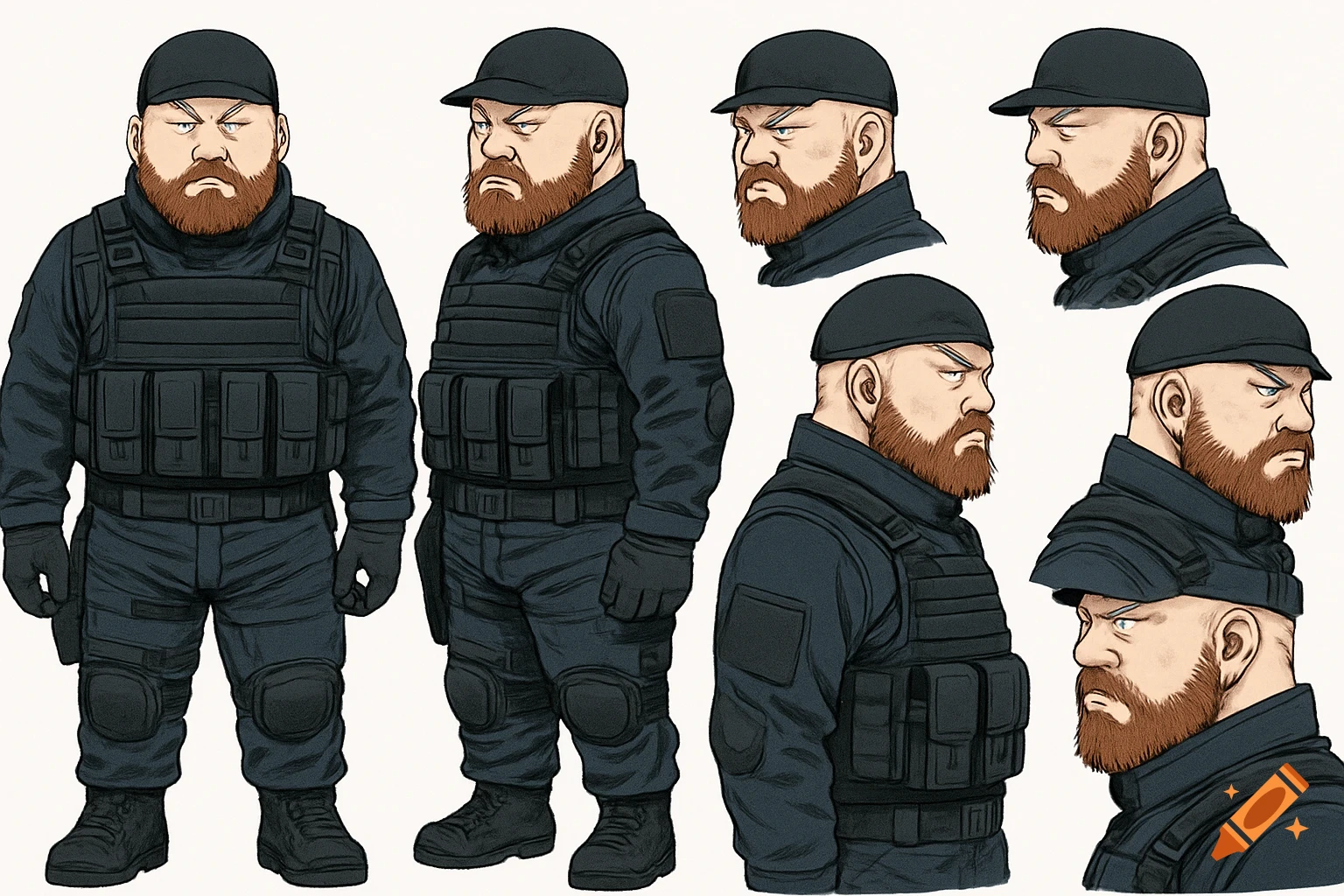 Two cartoon characters: one in a grey balaclava and the other in an ...