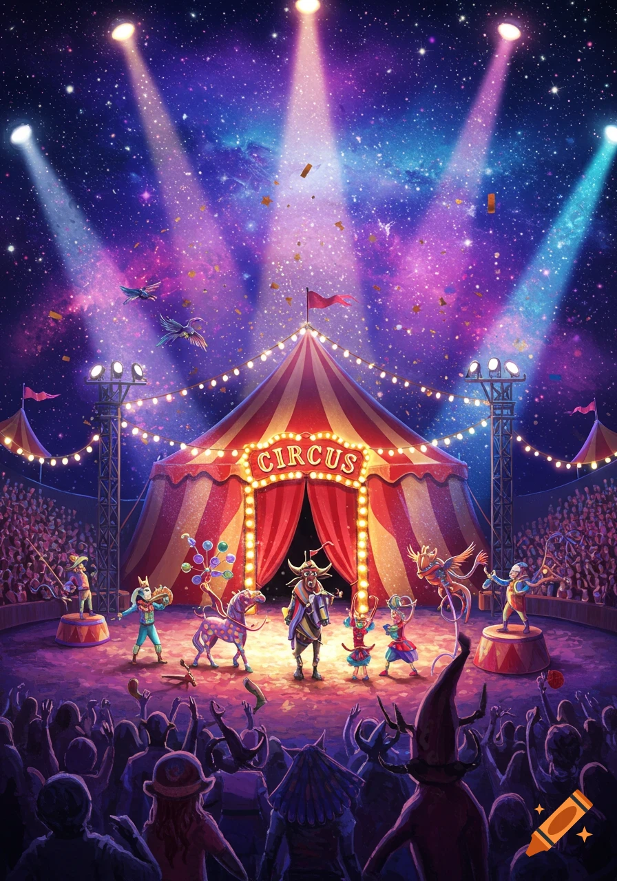 Kpop group performs on stage under vibrant spotlights with a large Coca ...