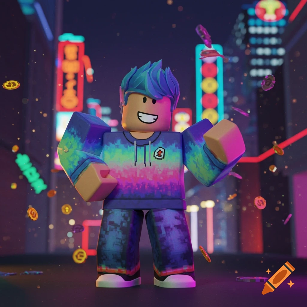 Emo+roblox+avatar created on Craiyon